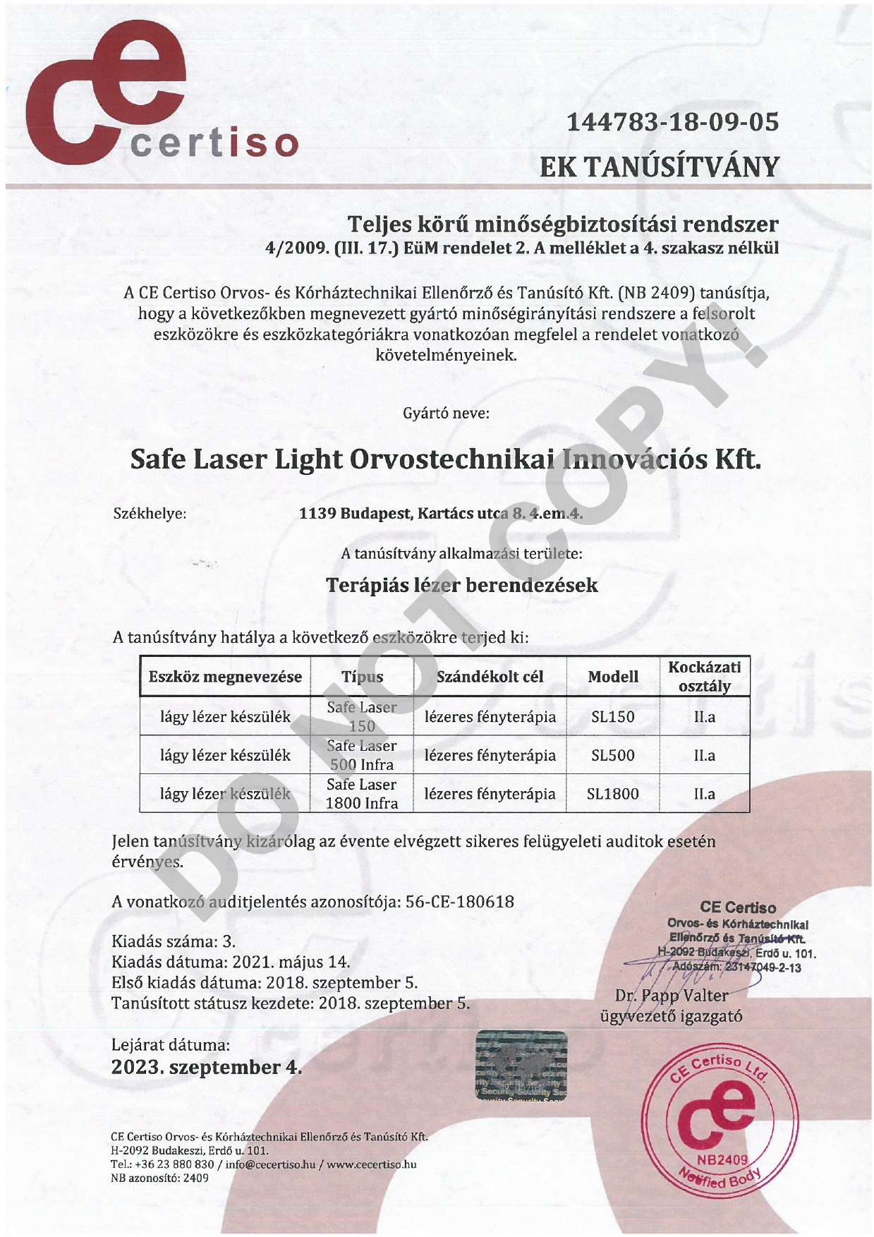 Kapcsolat - Laserline-terapia